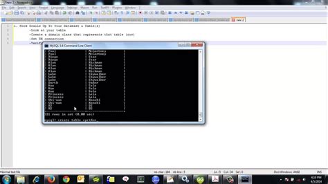 Simple Grails Application 01 Analyzing Table From Mysql Db Youtube