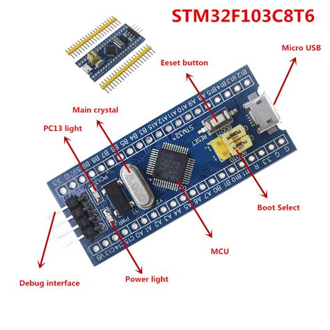 Placa Arduino Bluepill Modulo Stm32f103c8t6 Arm Stm32 Cinestec