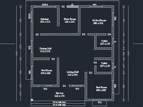 Floor Plans 2d Floor House Plans In Autocad Upwork