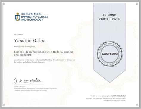 yassine gabsi on linkedin coursera javascript nodejs expressjs mongodb certificate webdev