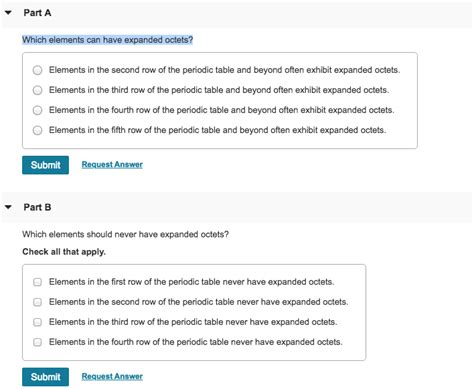 Solved Part A Which Elements Can Have Expanded Octets