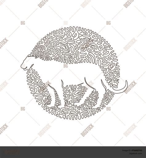 Continuous One Curve Vector And Photo Free Trial Bigstock
