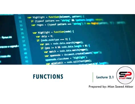 Lecture 21 Functionspdf
