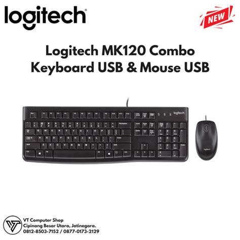 Jual Logitech Mk120 Combo Keyboard Usb And Mouse Usb Jakarta Timur Vt