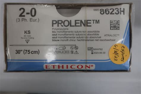 New Ethicon 8623h Prolene Non Absorbable Monofilament Polypropylene Suture Size 2 0 30 In