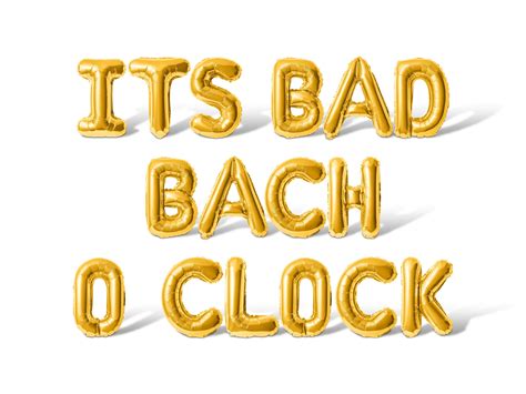 Letter Balloons Its Bad Bach O Clock 16 Inch Alphabet Letters Foil Mylar Balloon Bachelorette