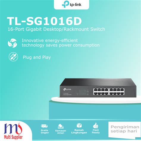 Tp Link Tl Sg D Tplink Port Gigabit Desktop Rackmount Switch Hub Lazada Indonesia