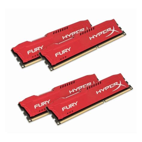 Модуль оперативной памяти Hyperx Ddr3 1866 МГц красный 4x8 ГБ Fury Hyperx318 32 купить по