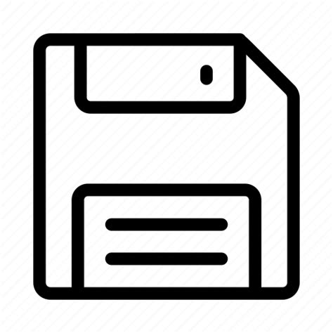 floppy disc disk data storage diskette drive icon download on