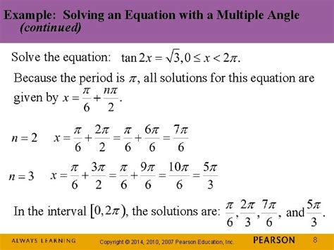 Chapter 5 Analytic Trigonometry 5 5 Trigonometric Equations