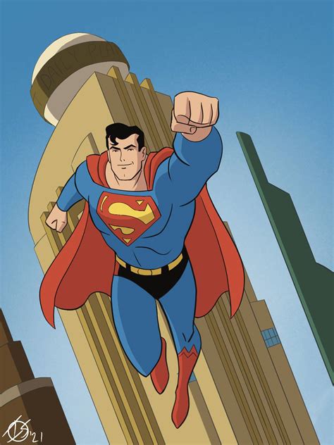 Dcau Superman By Isaiahsimmonsartist On Deviantart