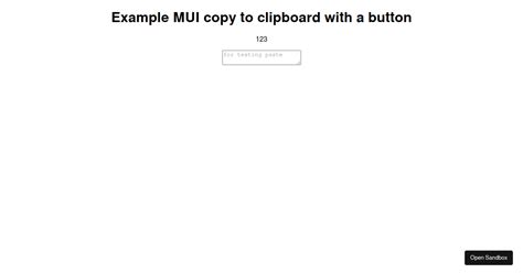 Example Copytoclipboard Component Using Mui Tooltip Codesandbox