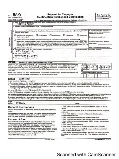W 9 Form Irs Pdf