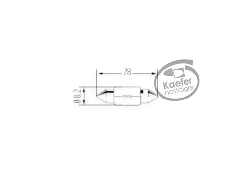 Vw Split Oval Beetle Bug Semaphore Bulb 6v Kaefer Nostalgie