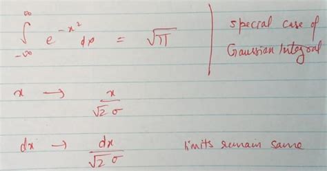 Math Eight Derive Generalized Gaussian Integral From The Special Case Of Gaussian Integral For