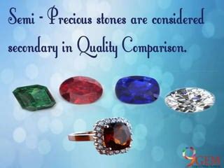 Difference Betwwen Precious And Semi Precious Gemstones PPT