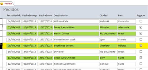 Cambio De Color Al Seleccionar El Registro En Un Formulario Continuo Microsoft Access