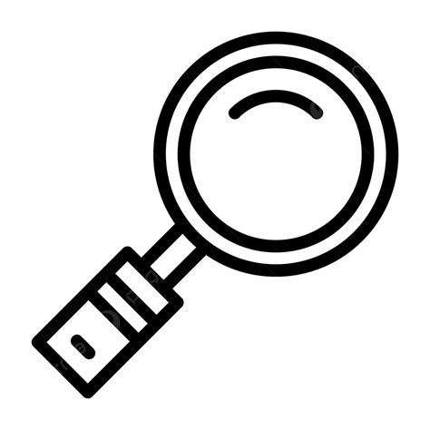 Magnifying Glass Line Icon Vector Magnifying Glass Icon Glass Loupe