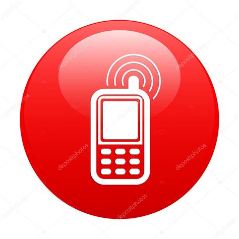 Red Cell Phone Icon