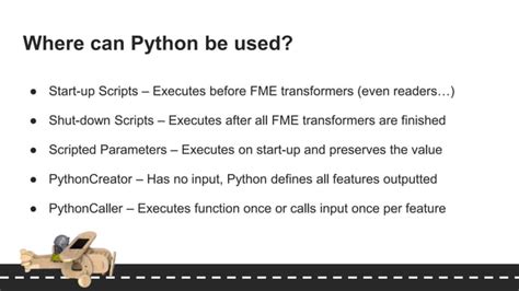 when to use python in fme ppt