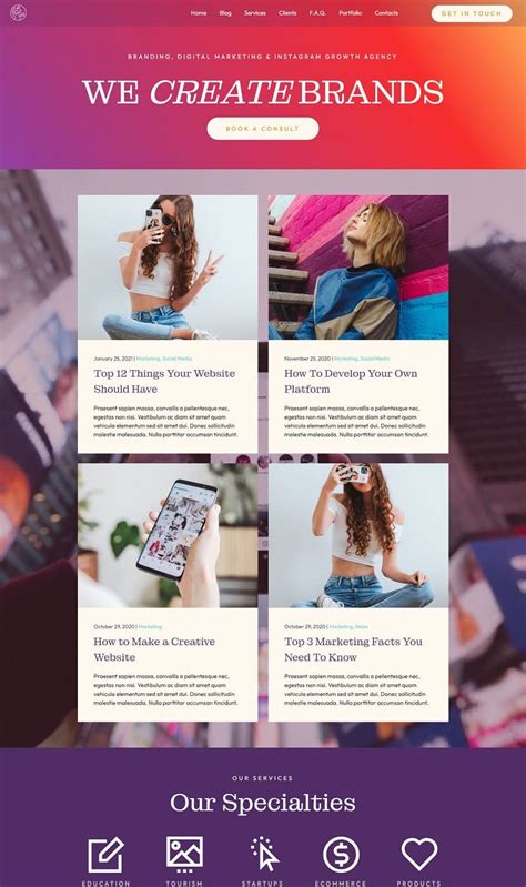 Modèles Html Gratuits Exemples Et Codes Css Généré Avec Lia