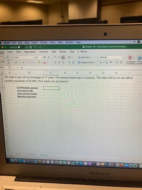 Solved 3 Excel File Edit View Insert Format Tools Data