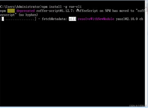 Npm安装vue Cli2及参数设置npm 安装cli Csdn博客