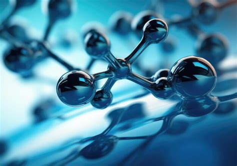 Premium Ai Image 3d Molecule Background With Connected Spherical Particles Atoms Vector