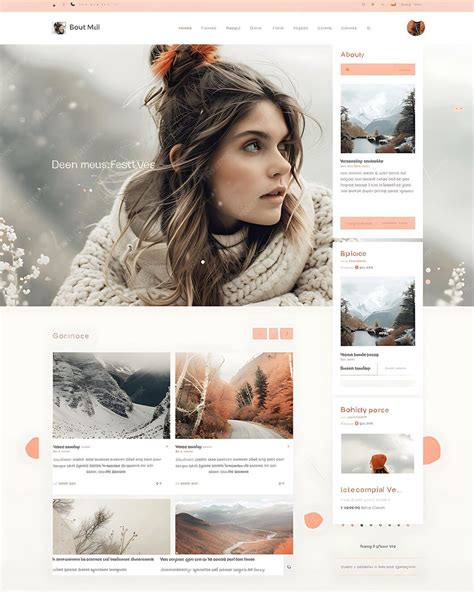 Single Column Layout With Scroll Animations Clean Website La Figma Chinese Autumn Concept Idea