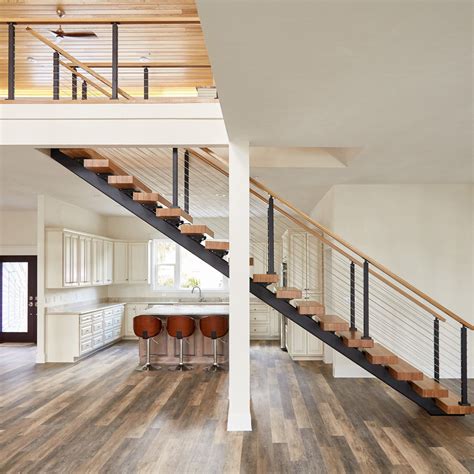 Design Indoor Plexiglass Wooded Floating Steel Structure Staircase