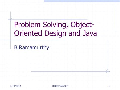 Ppt Problem Solving Object Oriented Design And Java Powerpoint