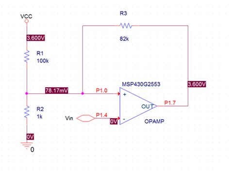 Comparatora Reference Voltage Problem Msp Low Power Microcontroller