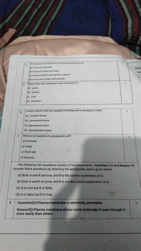 Here Are Multiple Choice Questions And An Assertion Reason Question Relat