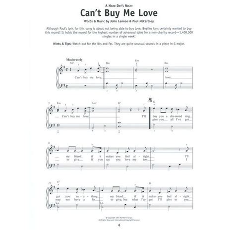 Hal Leonard Really Easy Piano The Beatles Thomann Uk