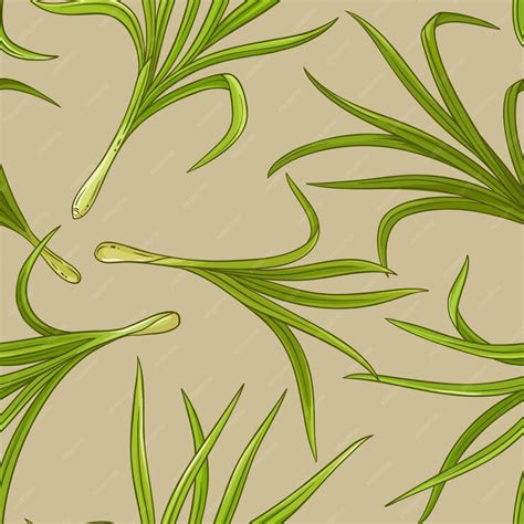 Premium Vector Lemongrass Vector Pattern