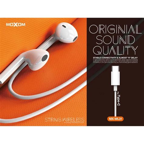 Moxom Mx Wl31 String Wireless Music V5 0 Earphone For Type C Superior Stereo Sound With