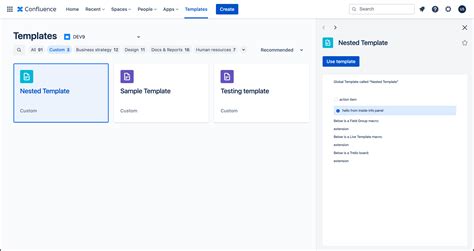 Custom Macros Not Rendering Properly On The New Template Preview Experience Confluence Cloud