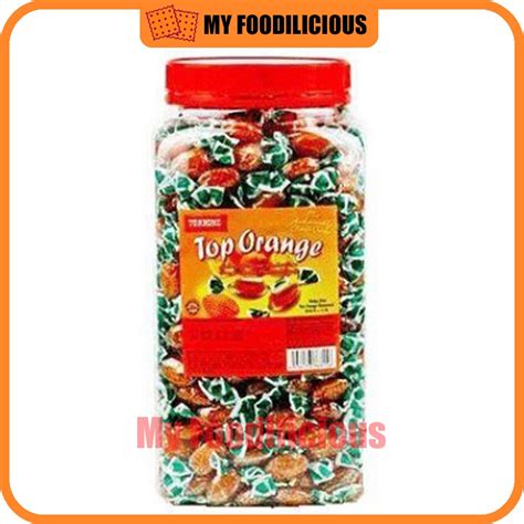 Torrone Candy Jar 600pcs Orange Barley Mints Choco Mint Butter Mint