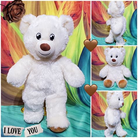 Build A Bear Workshop Lil Pudding Cub Stuffed Plush Classic Cream