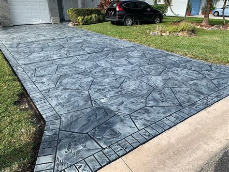 Stamped Concrete Driveway Overlay At Andrea Rumfelt Blog