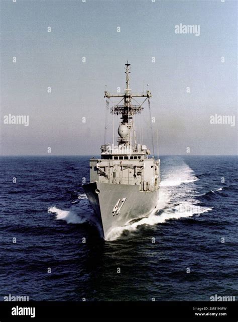 A Port Bow View Of The Guided Missile Frigate Nicholas Ffg 47