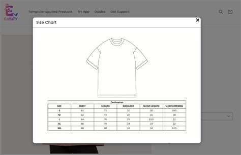 How To Add Size Chart In Shopify Product Page