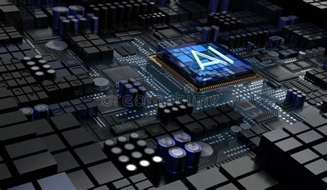 Ai Concept With Computer Processor Stock Illustration Illustration Of