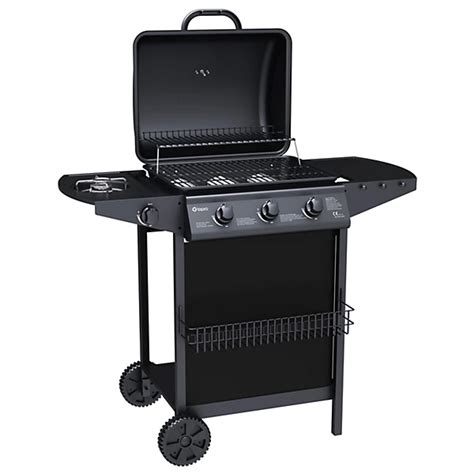 Tepro 3196uk Black Hampton 3 Burner Gas Bbq Grill