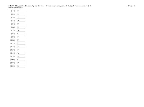 Math Regents Exam Questions Graphing Rational Functions Worksheet For 9th 12th Grade Lesson