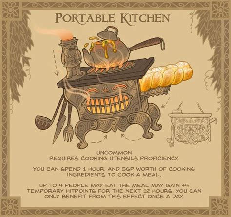 Portable Kitchen For Dandd Adventures