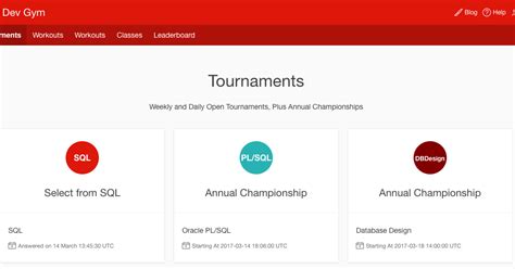 Playing Championships On The Oracle Dev Gym