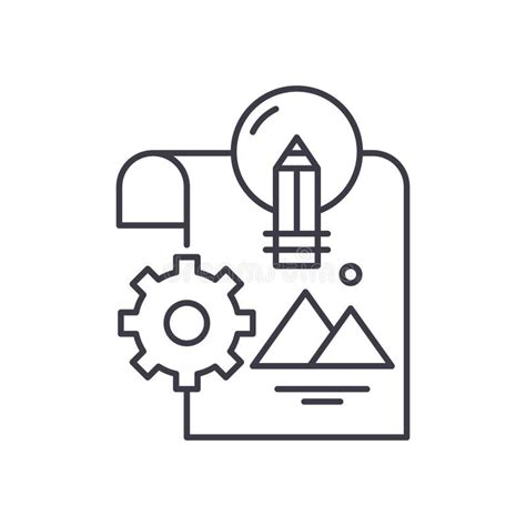 Project Idea Icon Linear Isolated Illustration Thin Line Vector Web Design Sign Outline
