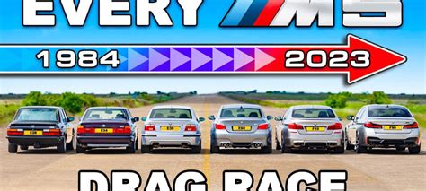 All Bmw M5 Generations In One Drag Race Turbo And Stance