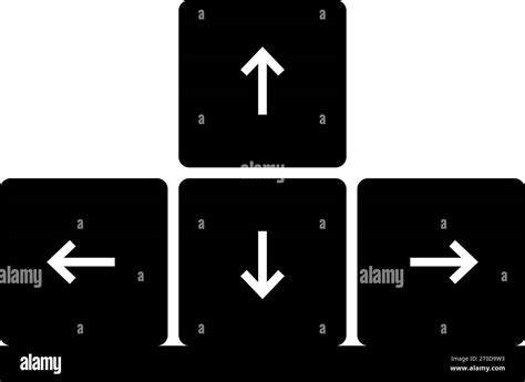 Keyboards Arrow Buttons Icon Set Stock Vector Image And Art Alamy